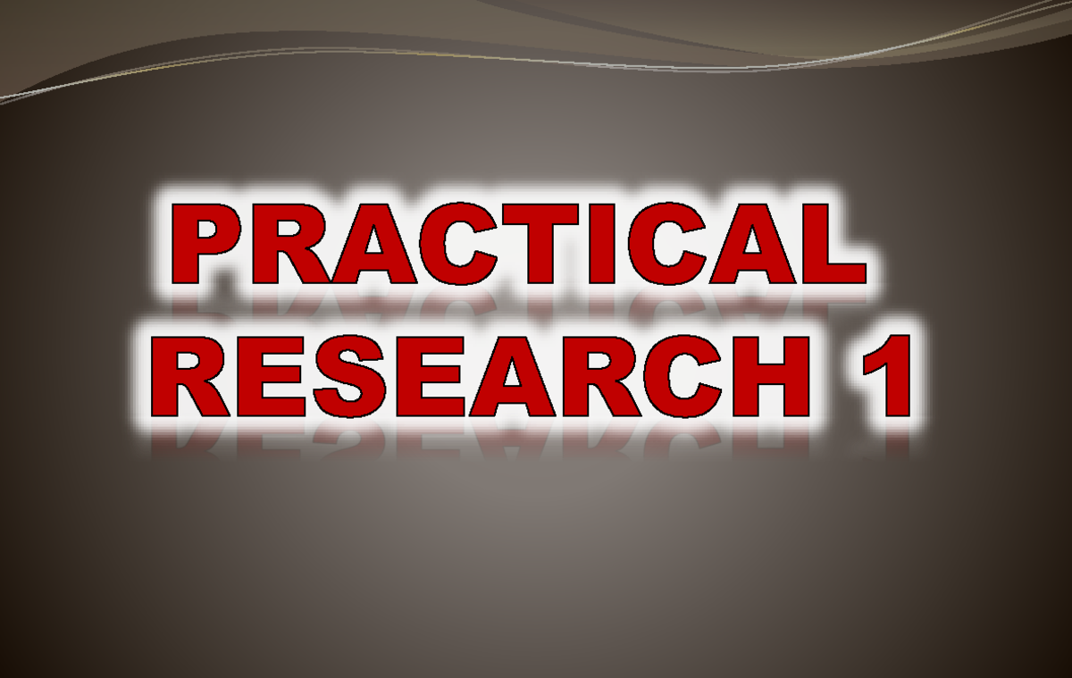 RESEARCH 1 - Writing the Rationale for Your Study - Studocu