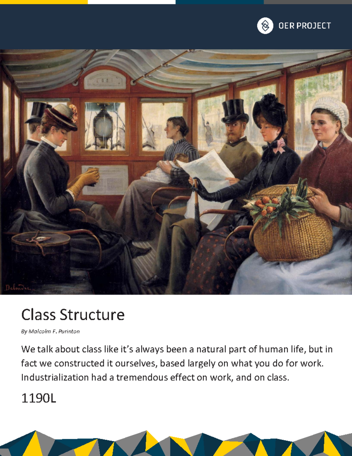 Class Structure and Social Relations in the Industrial Era (1190L ...