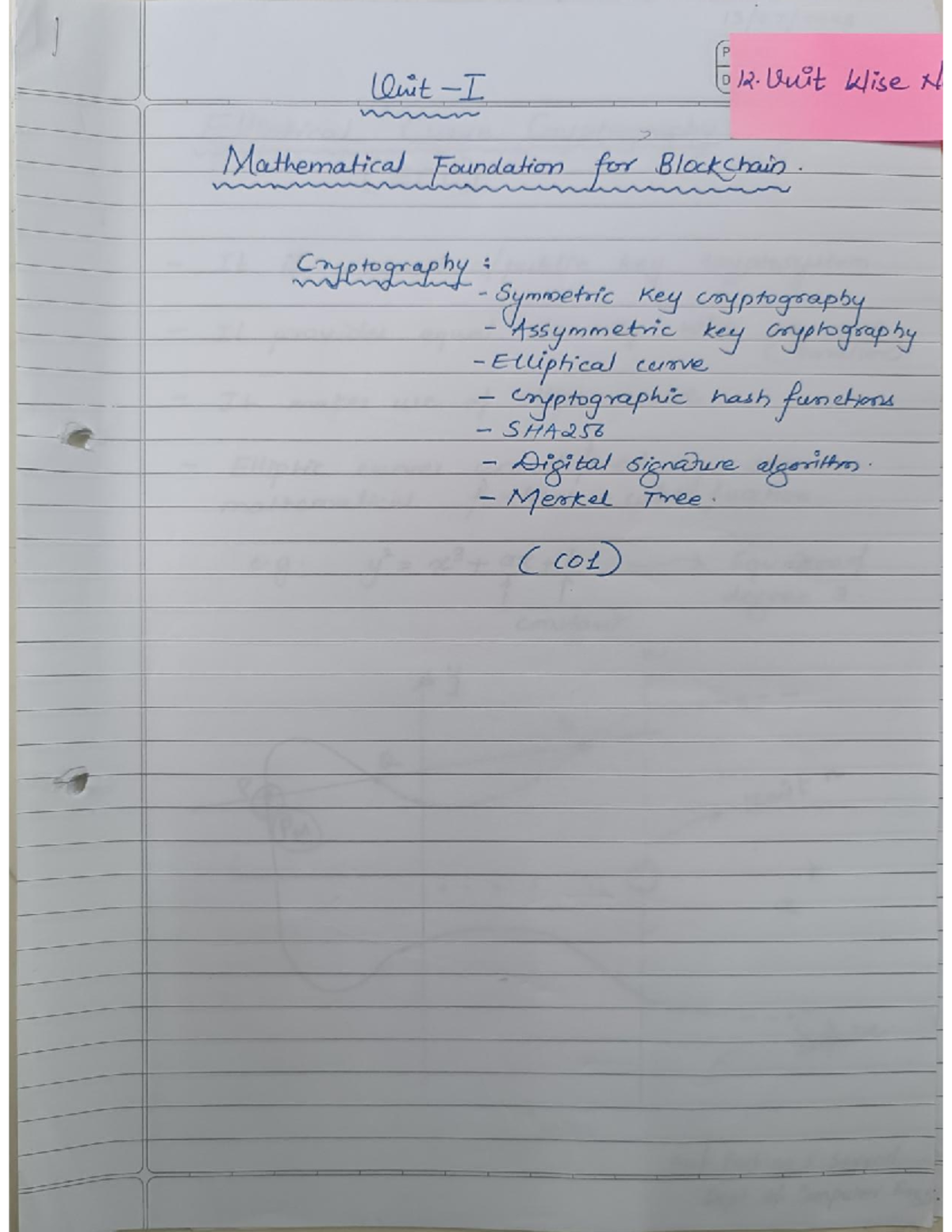 Mathematical Foundations for Blockchain: Cryptography Concepts (101 ...