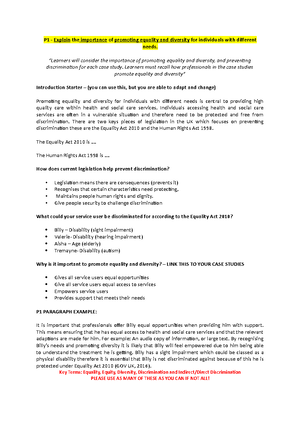 Unit 5 Assignment Learning Aim B - Unit 5 Learning Aim A Katie Thwaites ...