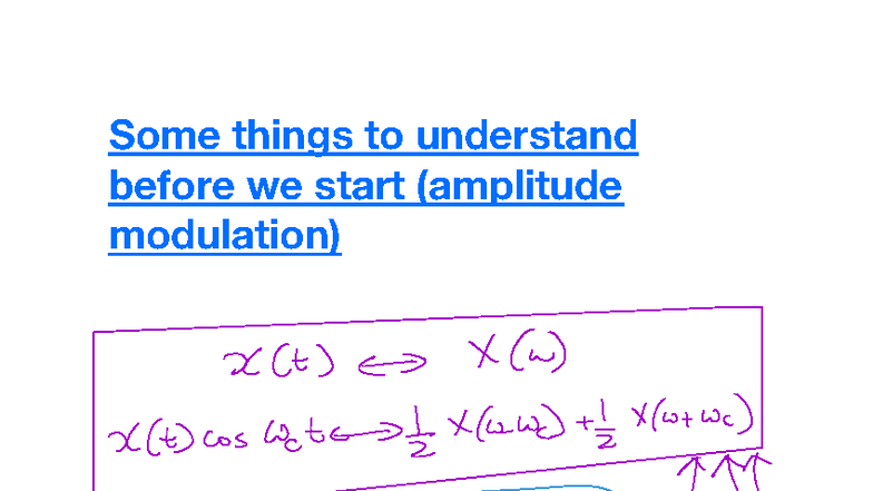 Lecture Notes on Amplitude Modulation Concepts - Section 8 - Studocu