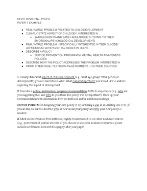 PSY 240 Study Guide - PSY 240 Developmental Psychology: Chapter 1 Study ...