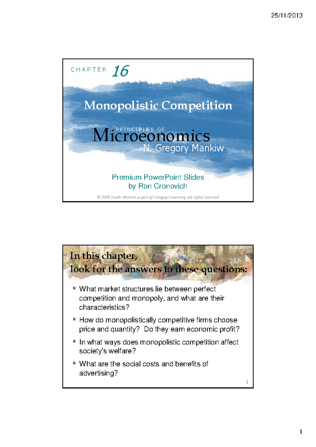 CHAPTER 16: Monopolistic Competition - Microeconomics Presentation ...