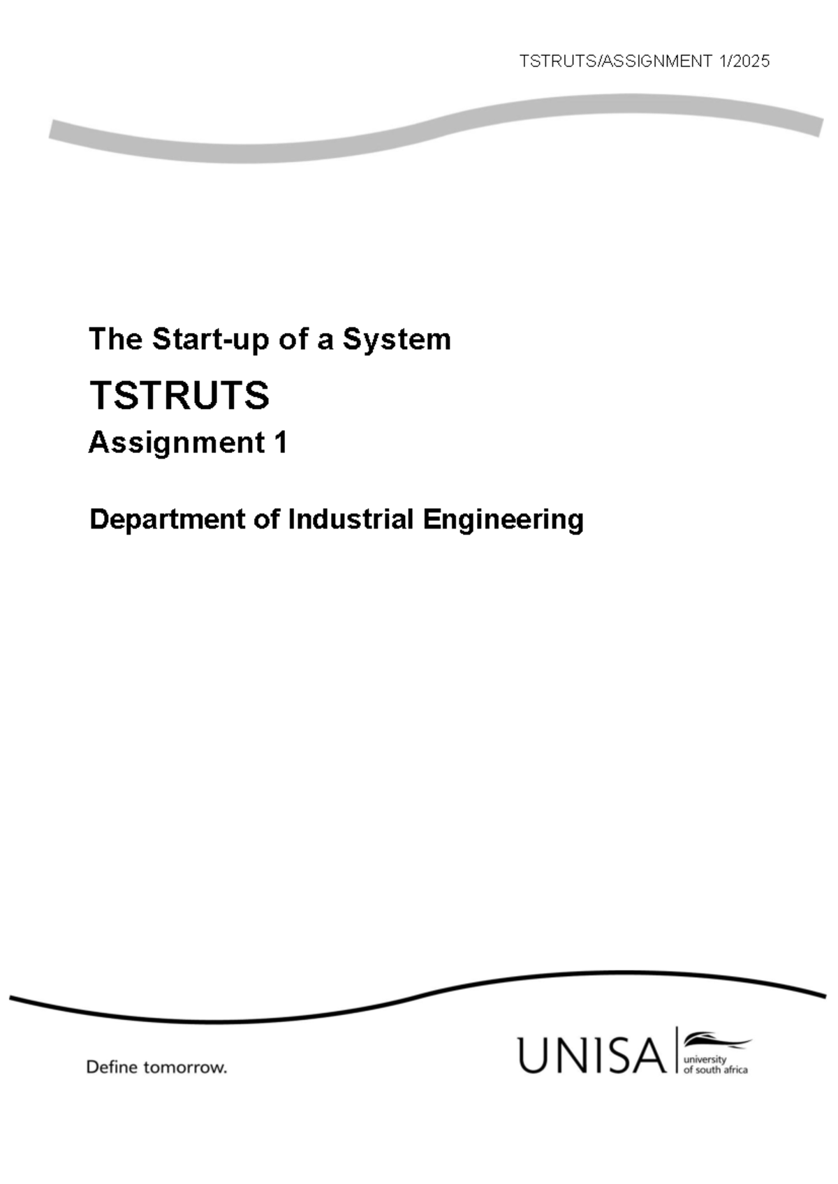TSTRUTS Assignment 1: Strategic Management & Organizational Culture ...