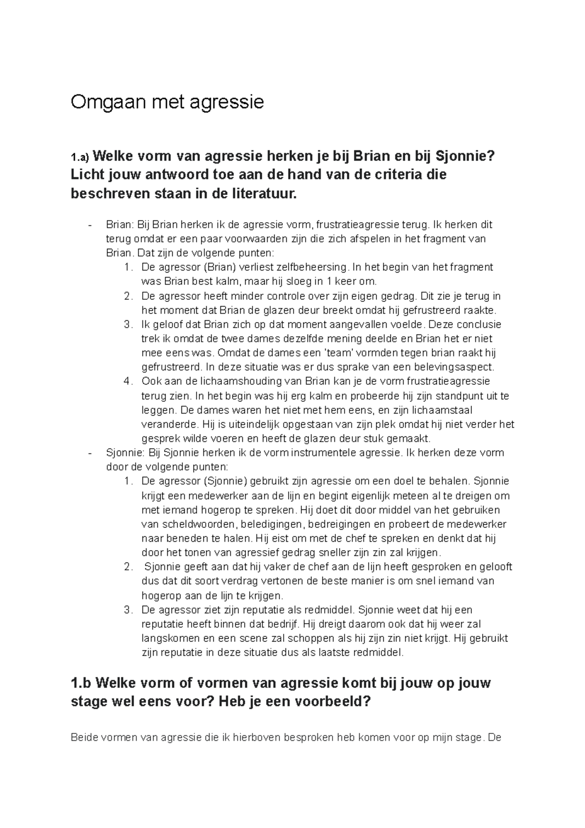 Omgaan met Agressie: Analyse van Frustratie- en Instrumentele Agressie ...