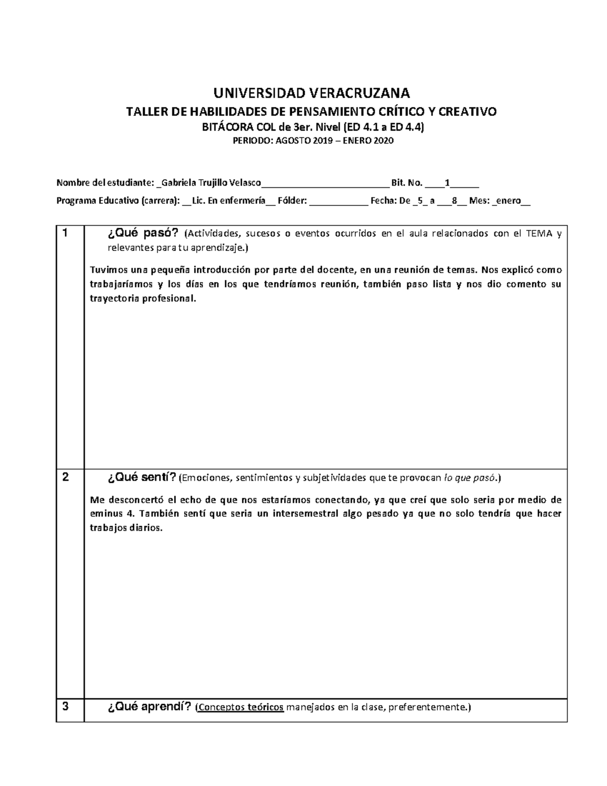 Bitácora COL Ejemplo - Habilidades de Pensamiento (ED 4.1 a ED 4.4 ...