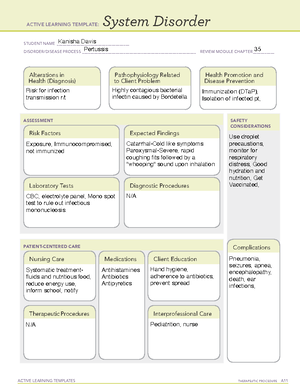 Basic Concept pediatric ati - NURS 140 - ACTIVE LEARNING TEMPLATES ...