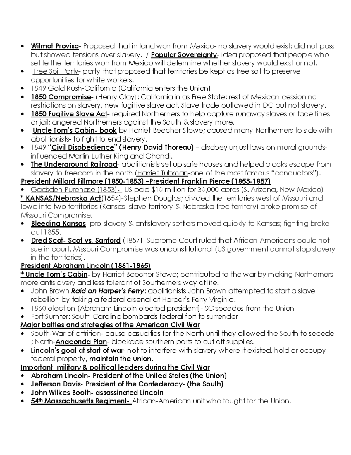 US History Overview: Key Events from the Civil War to Vietnam War ...