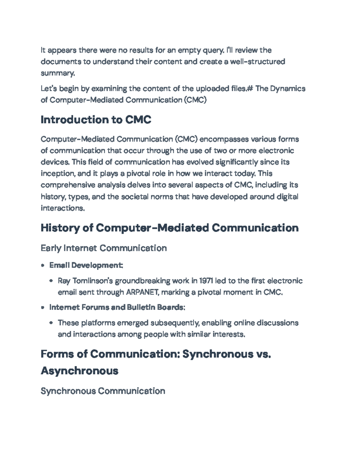 Computer Mediated Communication Cmc Overview And Netiquette Guidelines It Appears There Were