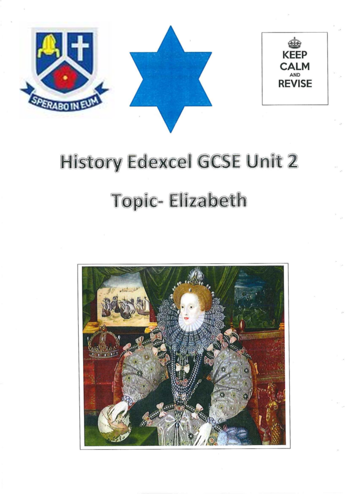 Edexcel GCSE History Unit 2: Final Revision Guide for Elizabethan ...