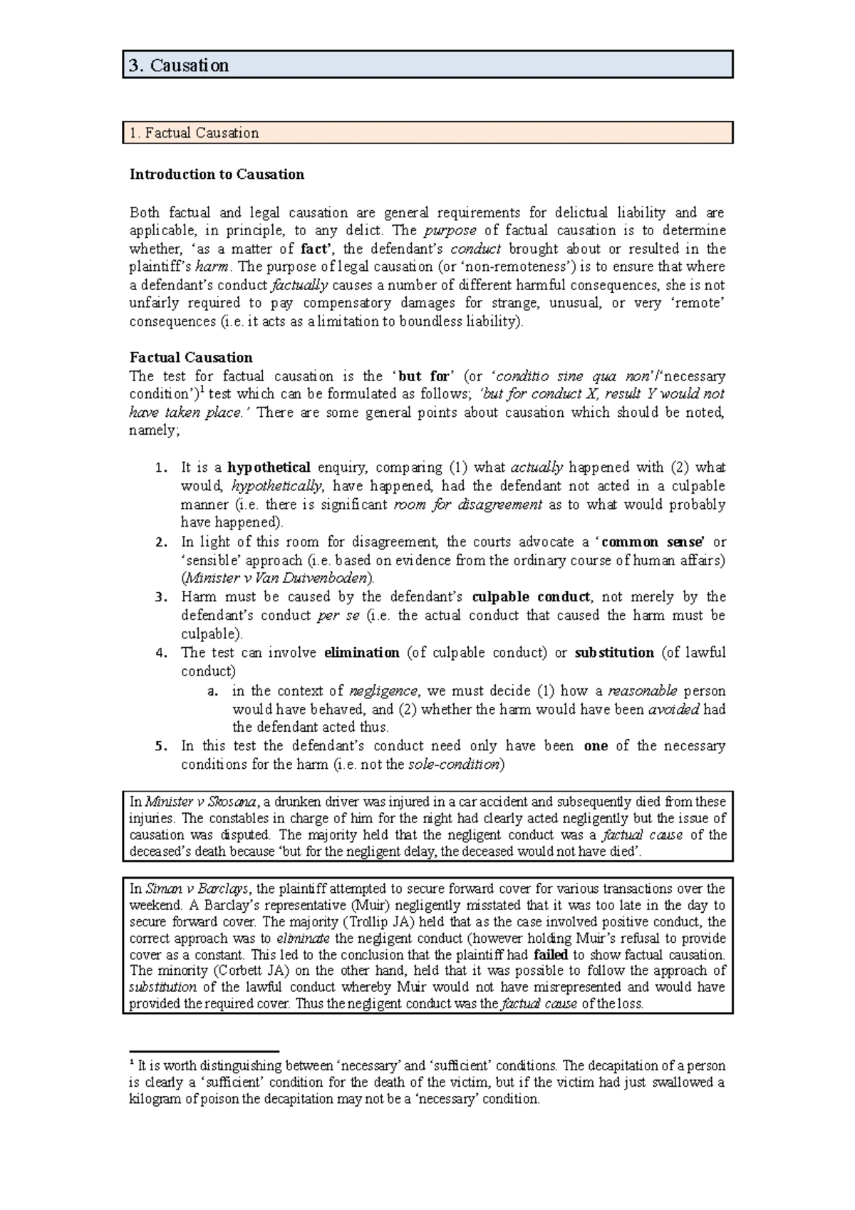 4. Wrongfullness - law of delict - 4. Wrongfulness 1. Structure of the ...