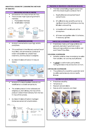 Ana-Chem - Lesson 3 (Particulate Gravimetry) - ANALYTICAL CHEMISTRY ...