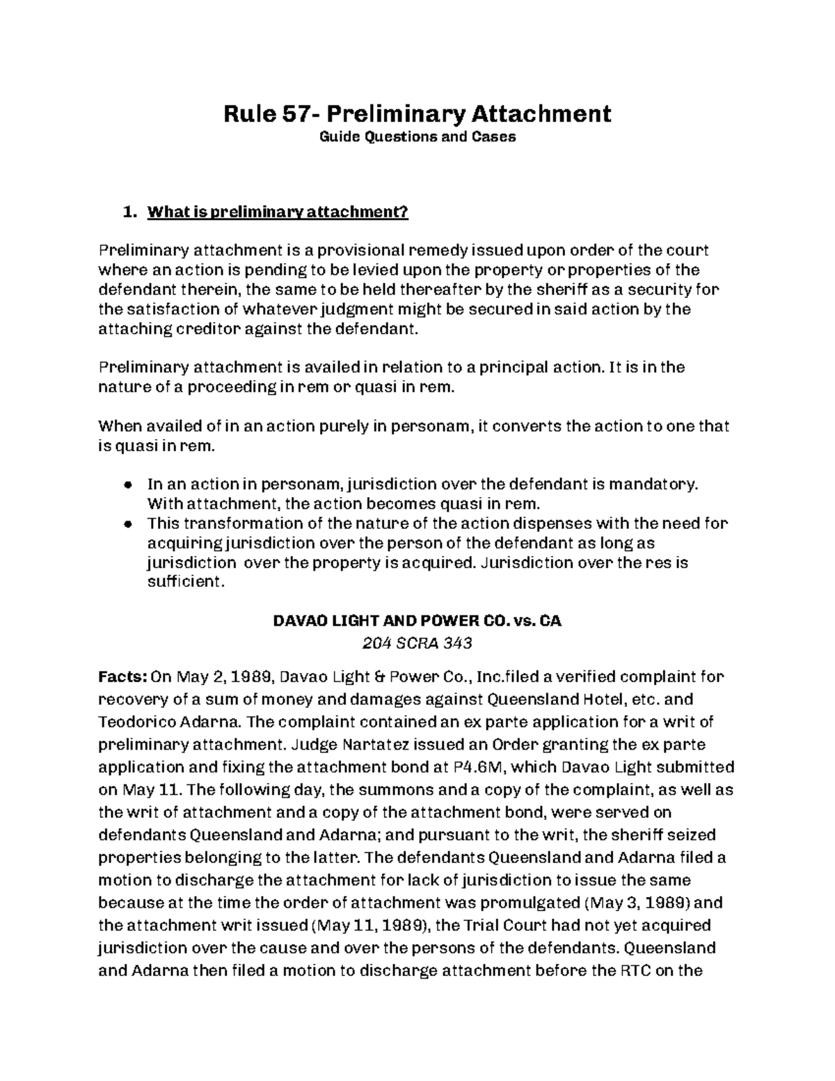 Rule 57: Understanding Preliminary Attachment in Legal Proceedings ...