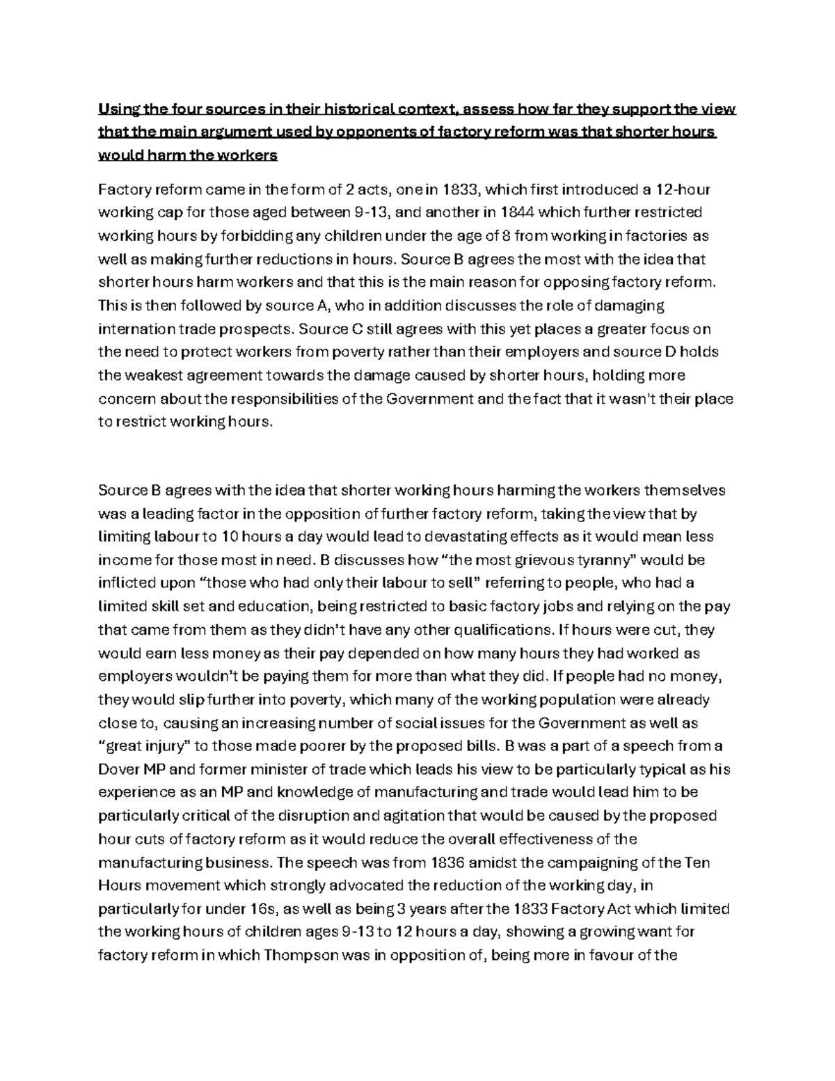 Assessing Opposition to Factory Reform: Historical Sources Analysis ...