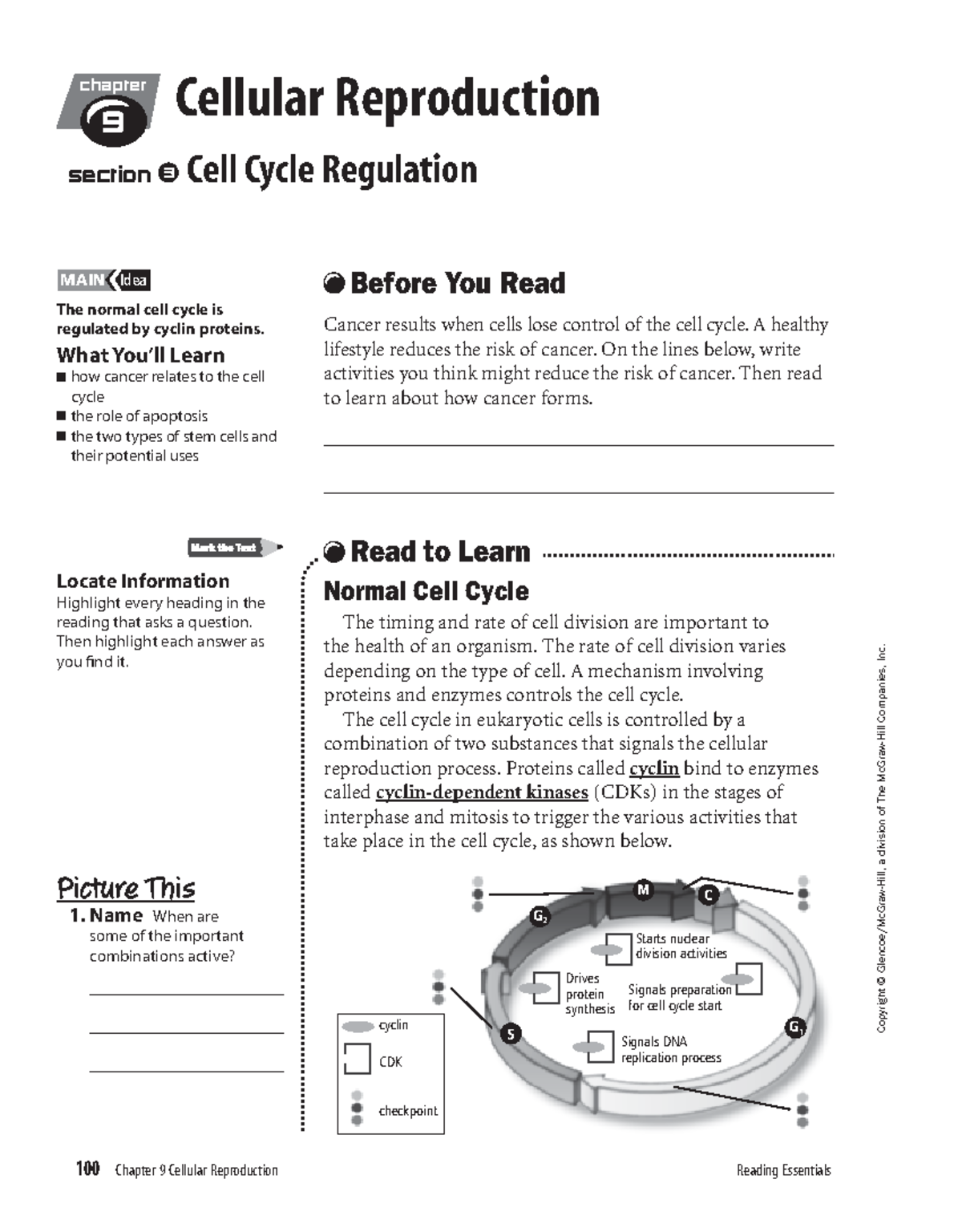 Guided reading 9 - Used for biology practice - Cellular Reproduction ...