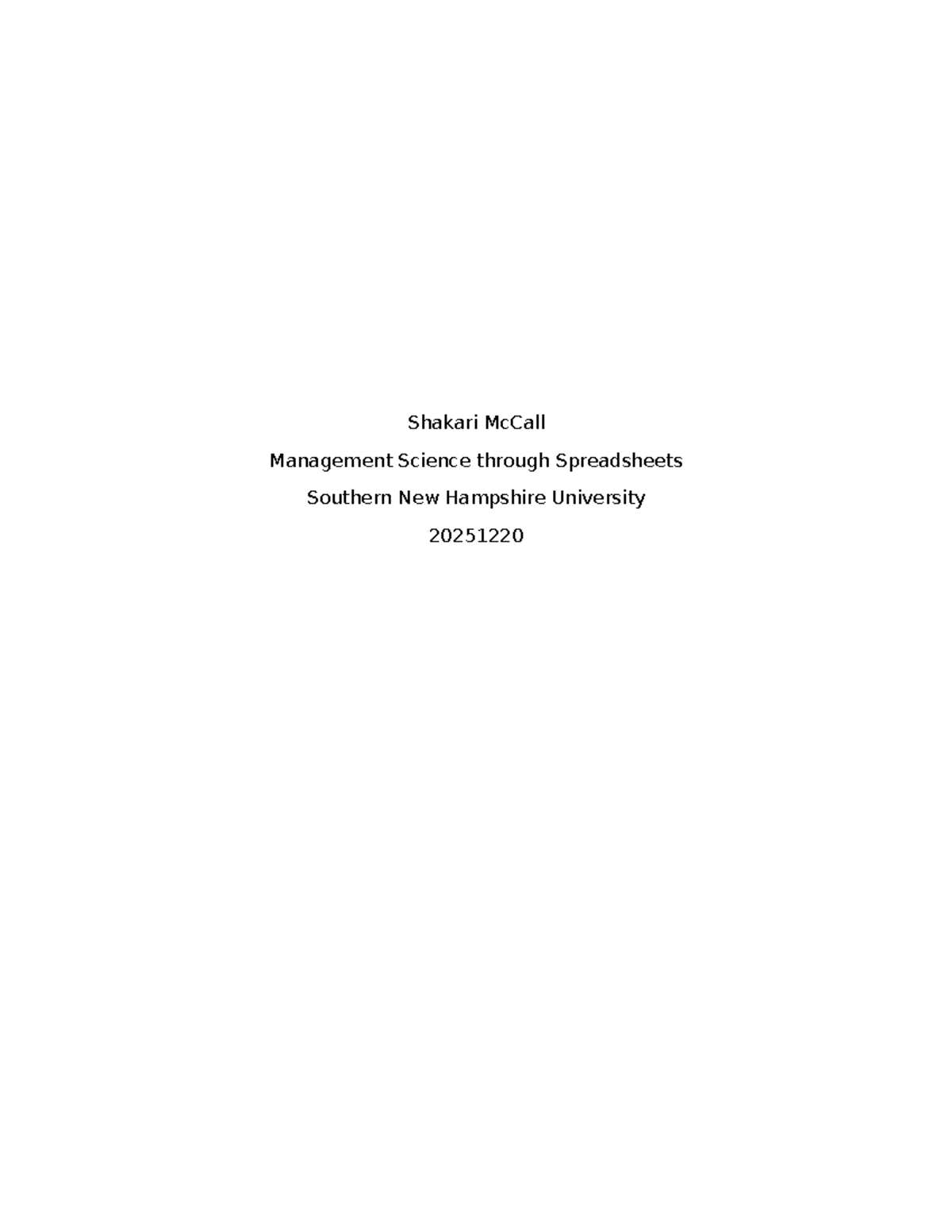 MSS 20251220 Module 8 Journal Reflection on Excel Tools - Studocu