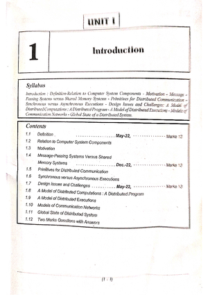 Dc unit 1 - Unit 1 complete notes - Definition – Distributed Systems A ...