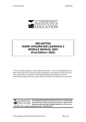 Xblaw 7319 TASK 4C - Germain Masemola ST Work Integrated Learning 3 ...