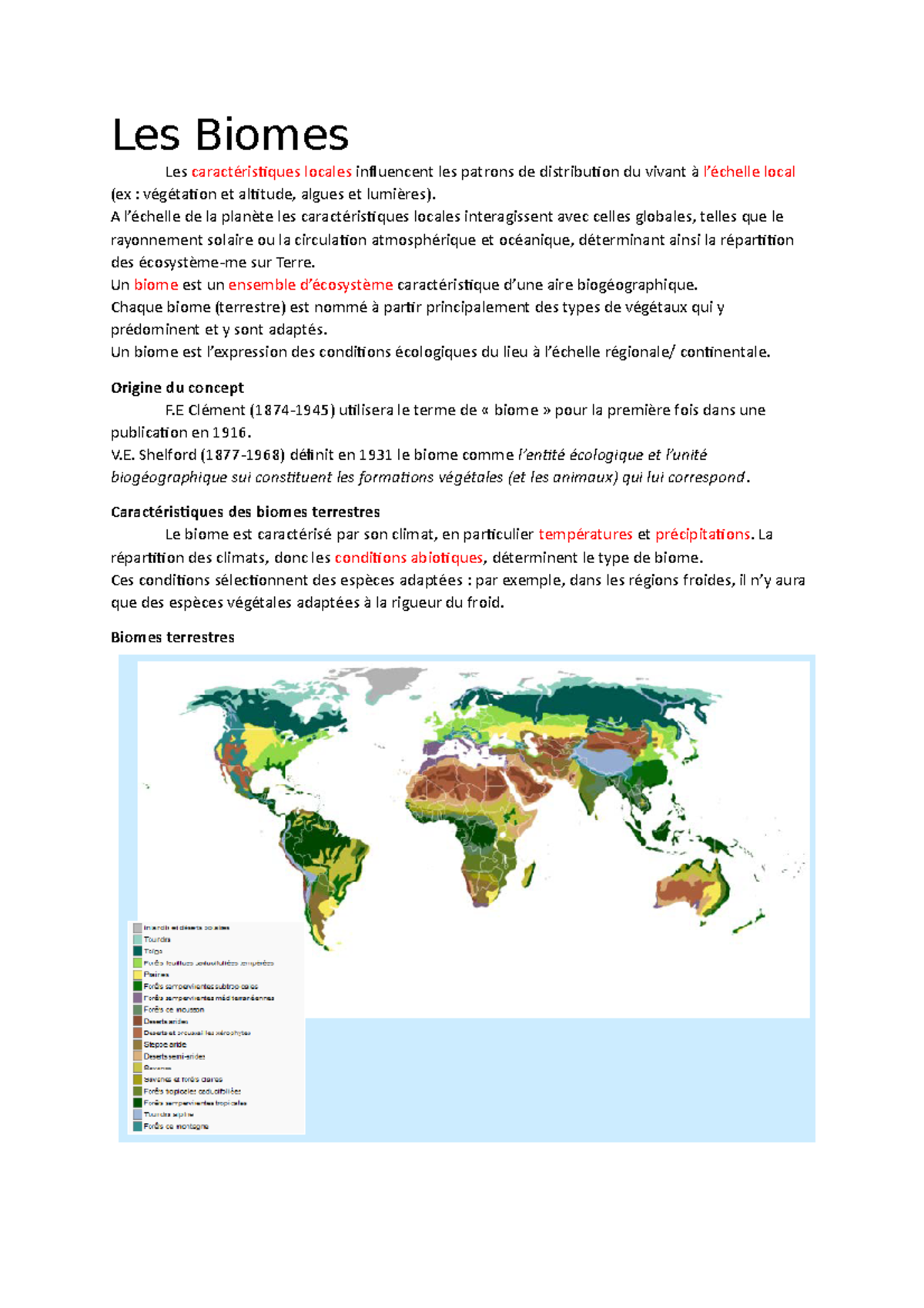 Exemples De Biomes