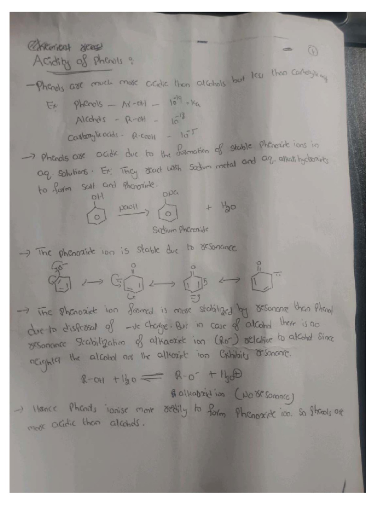 Acidity of Phenols vs. Alcohols: Insights from Organic Chemistry (Poc ...