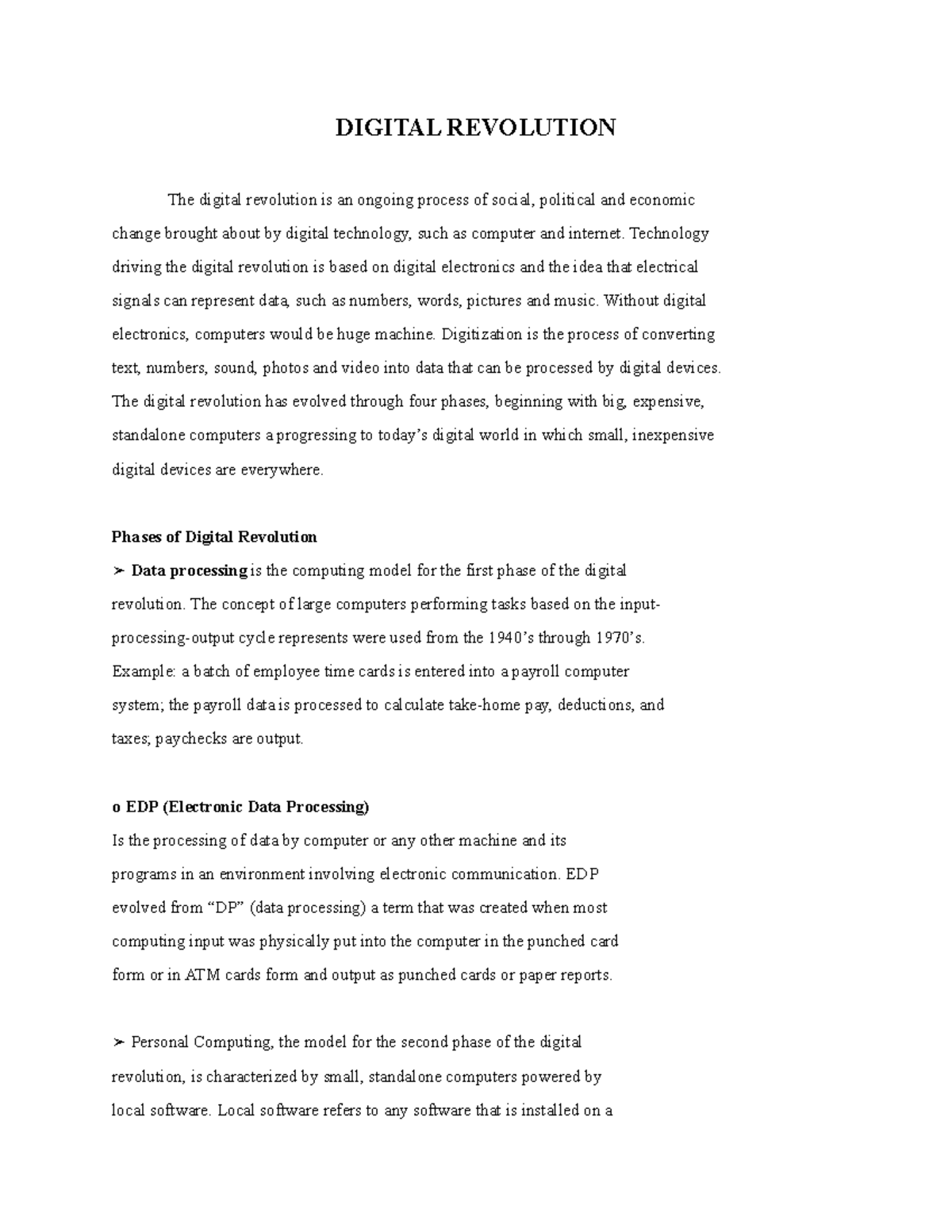 Digital Revolution: Phases, Impacts, and Evolution of Computing ...