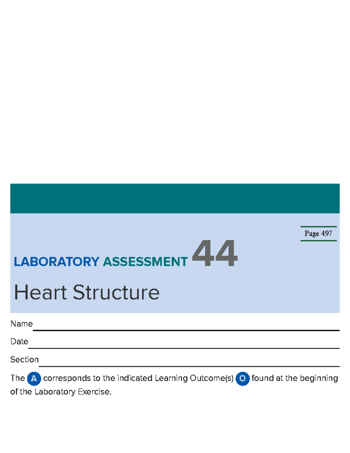 Laboratory Assessment 44: Heart Structure and Function Analysis - Studocu