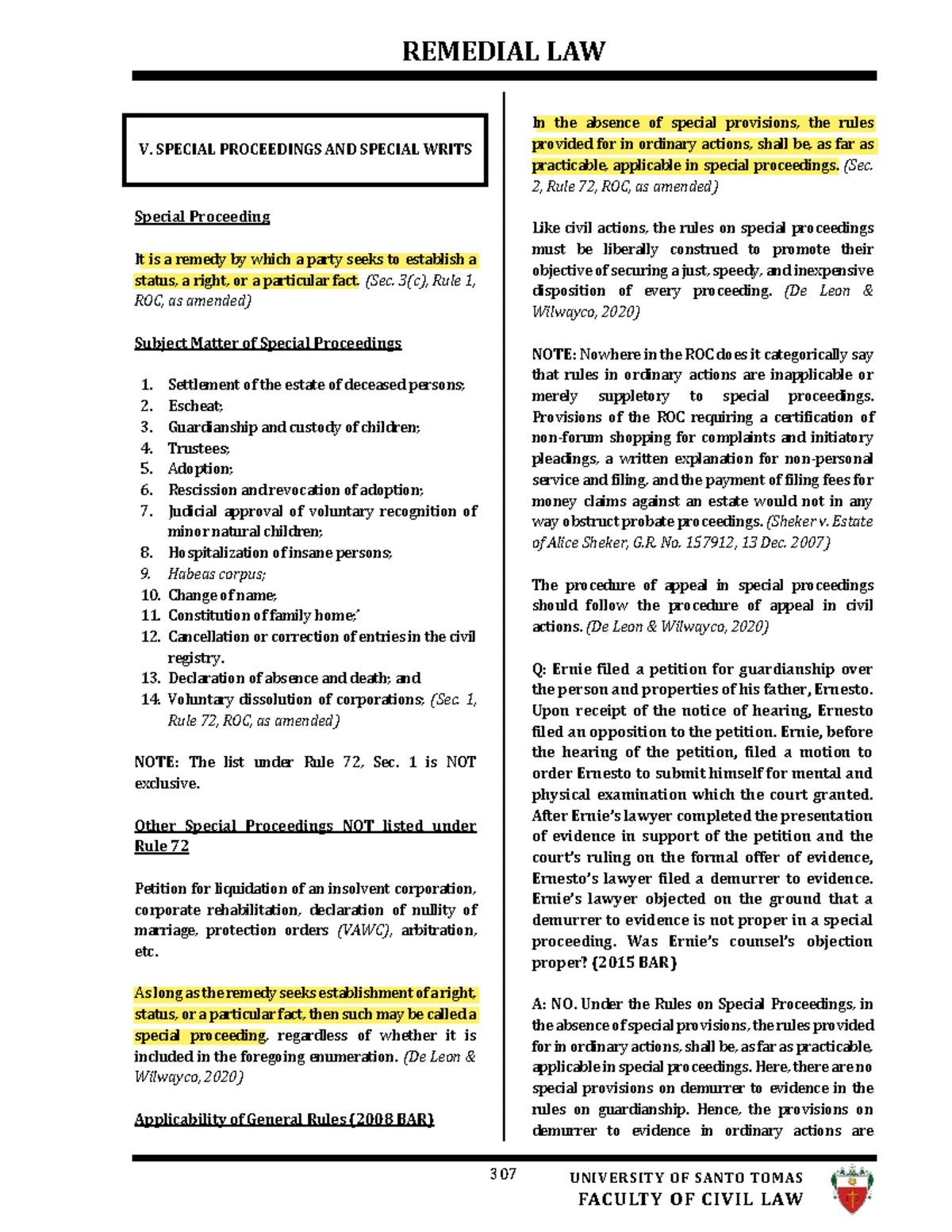 Reserva- Troncal - RESERVA TRONCAL RESERVA TRONCAL - such a property as ...