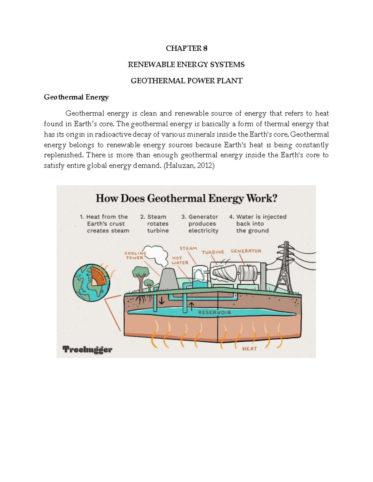 CHAPTER 8 RENEWABLE ENERGY SYSTEMS: GEOTHERMAL POWER PLANT - Studocu