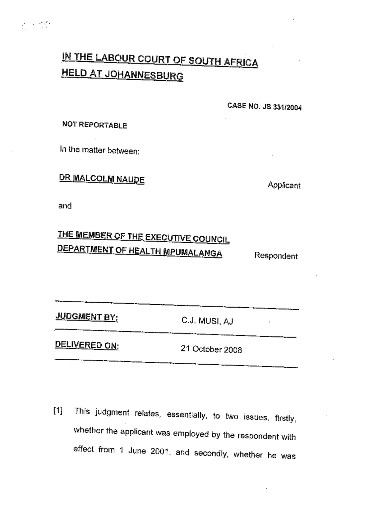 Marsland v New Way Motor and Diesel Engineering: Labour Court Case ...