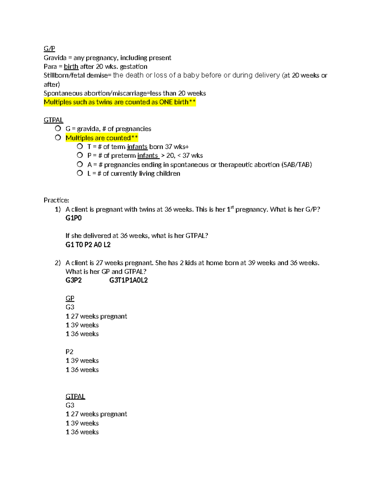 GP Gtpal Naegeles Rule Practice - Detailed Answers and Explanations ...