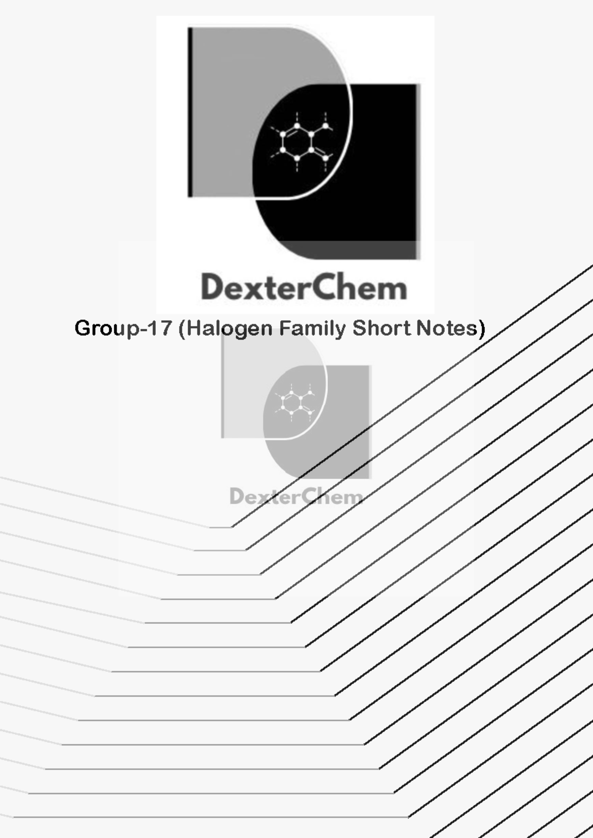 Halogen Family Short Notes (DexterChem Flwmne 1) - Studocu