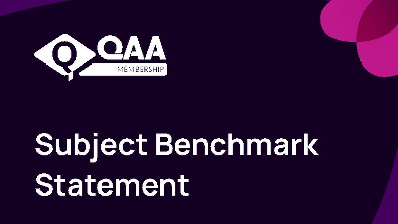 Subject Benchmark Statement for Education Studies (2025) - Studocu