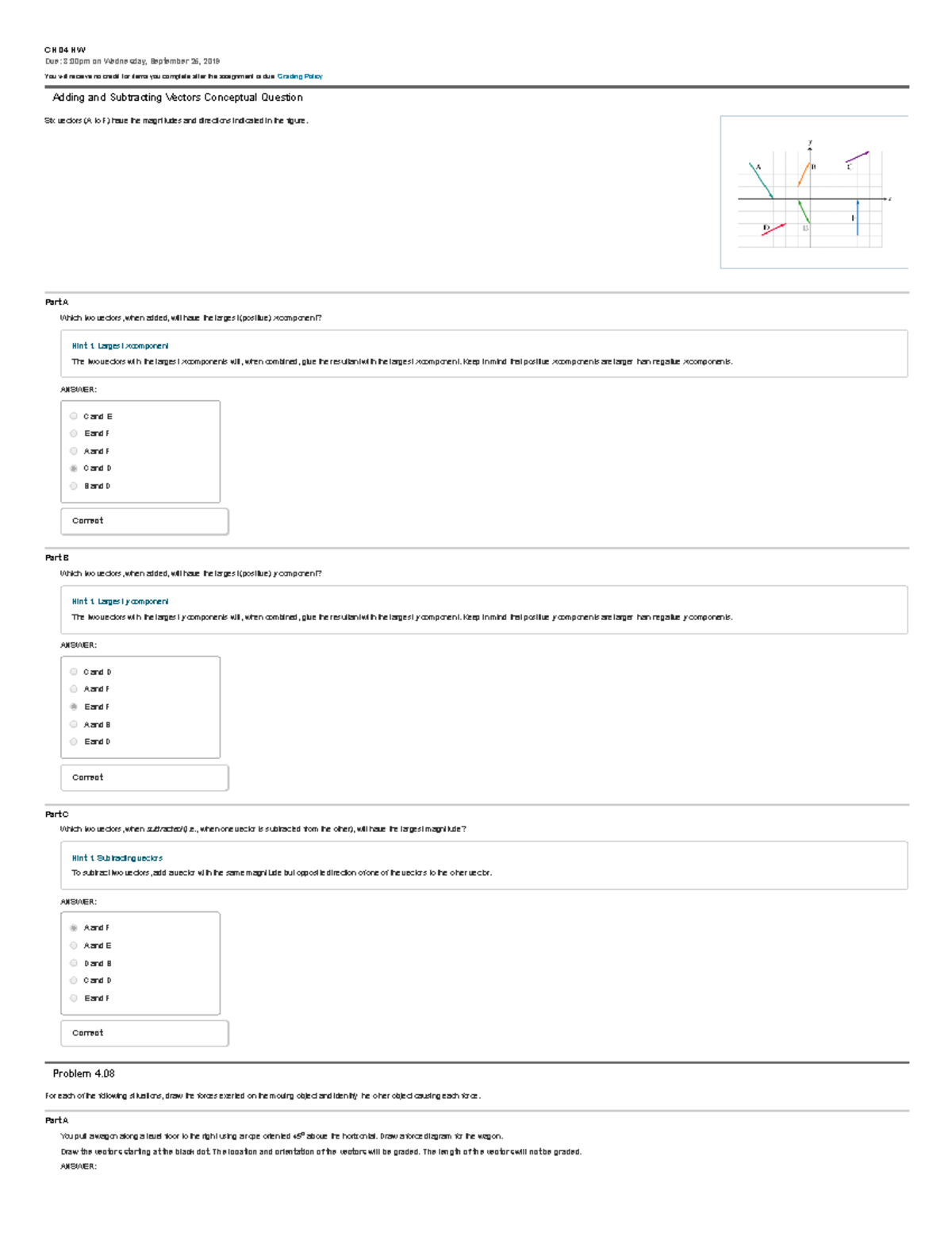 CH 04 HW - Chapter 4 Physics Homework Solutions for Mastering - Studocu