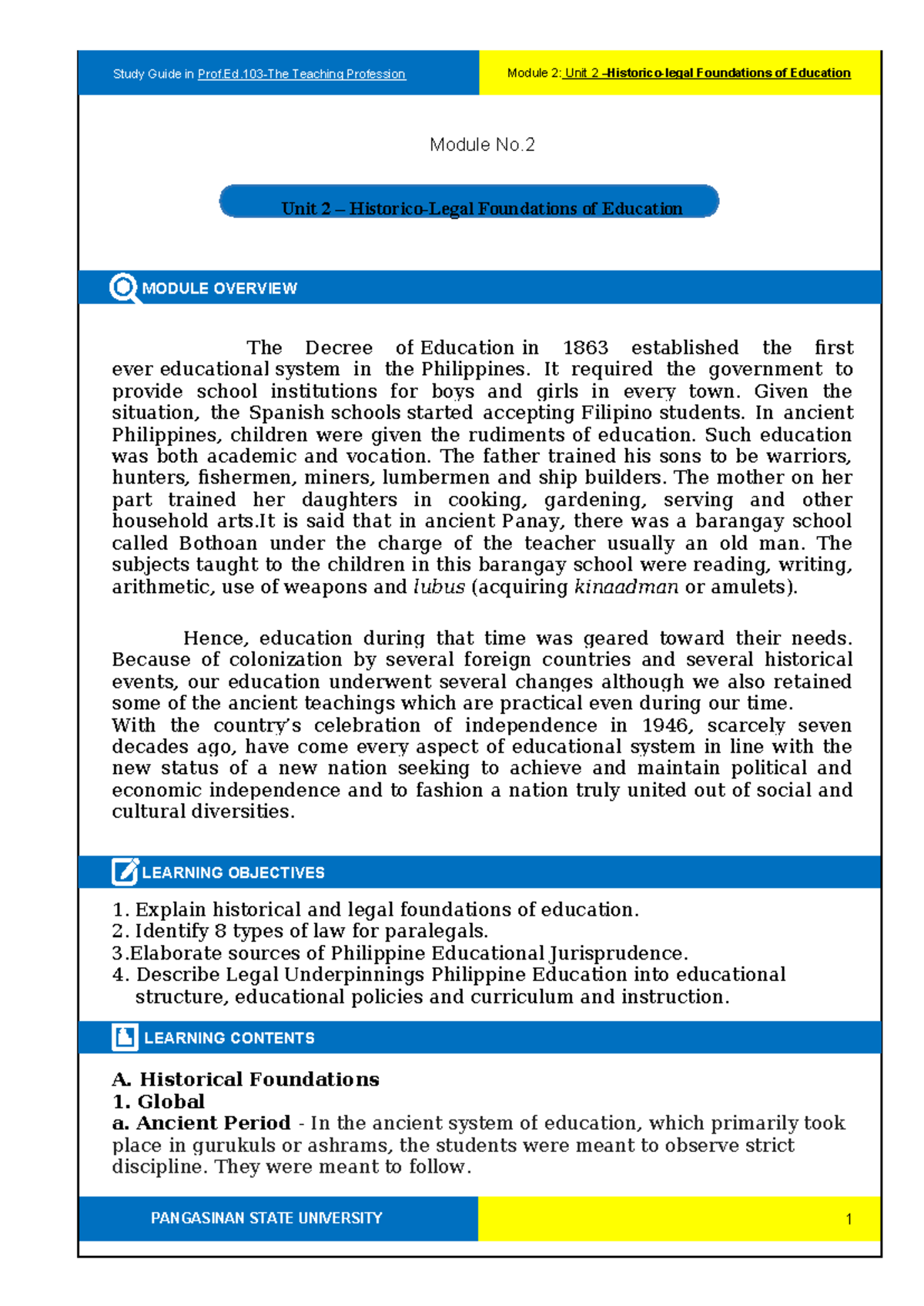 Module 2 the teaching profession - Study Guide in Prof.Ed-The Teaching ...
