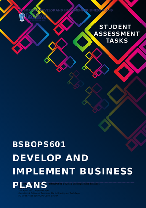 Bsbops 601 Project Portfolio.docx - PROJECT PORTFOLIO BSBWRT301 Write ...