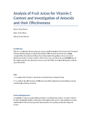 Vitamin-c-project - chem - Analysis of Fruit Juices for Vitamin C ...