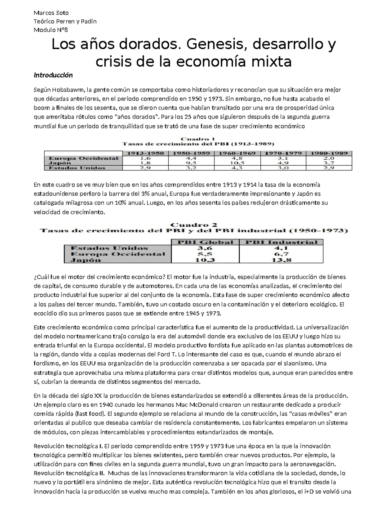 Perren-Padin 8 - resumen - Marcos Soto Teórico Perren y Padin Modulo Nº ...
