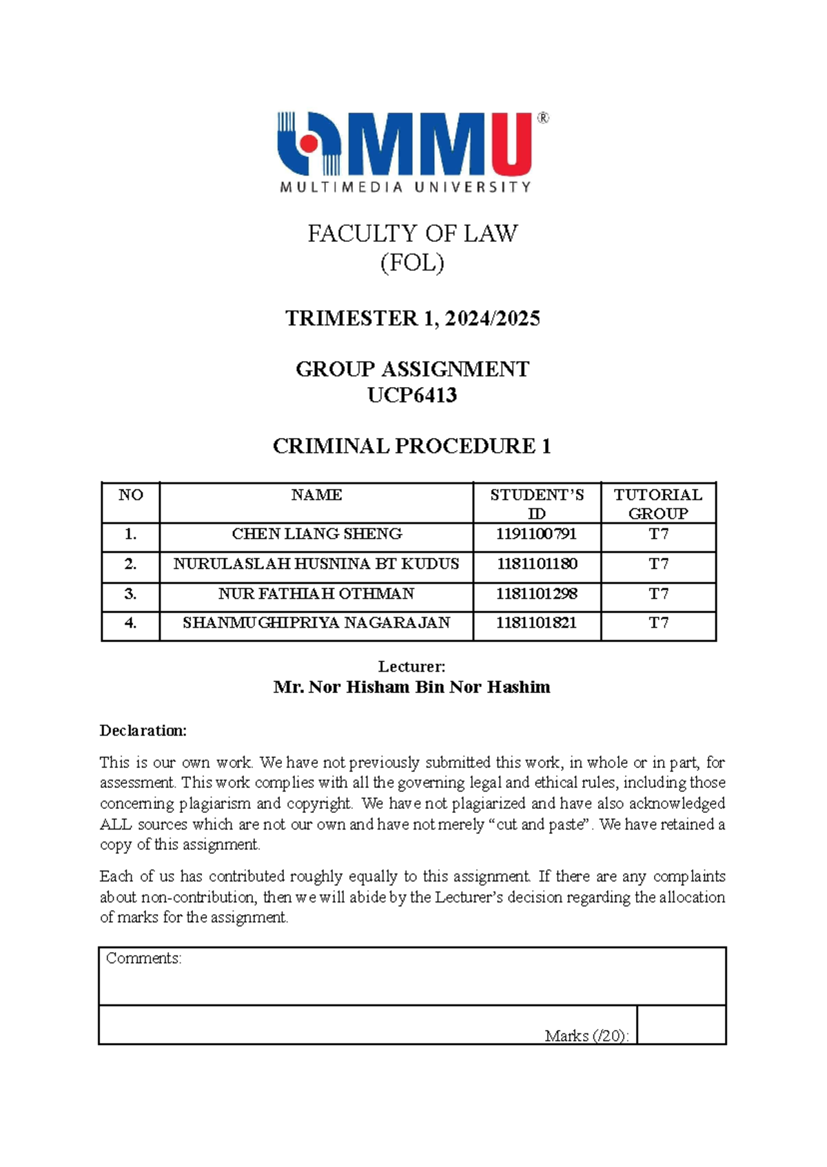 CRIM PRO 1 Group Assignment: Analyzing AG's Powers & Oversight - Studocu