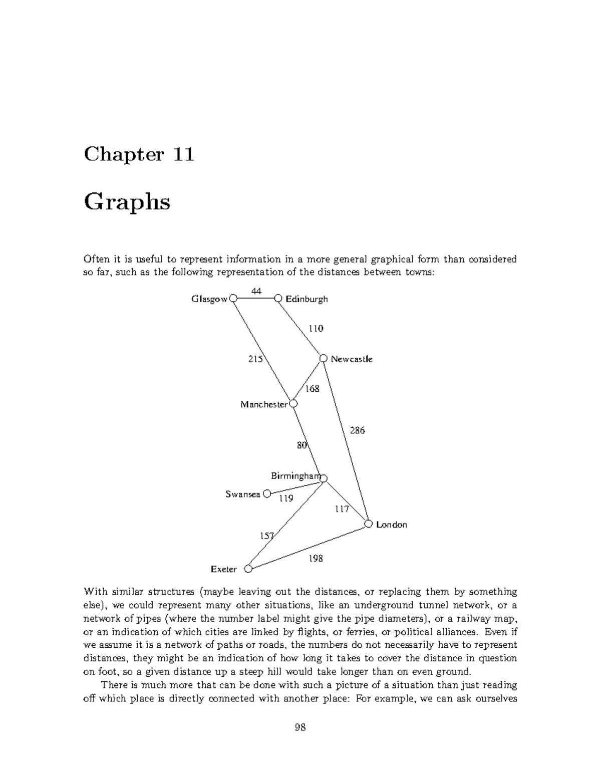 DSA-8 - Data Structures - Chapter 11 Graphs Often it is useful to ...