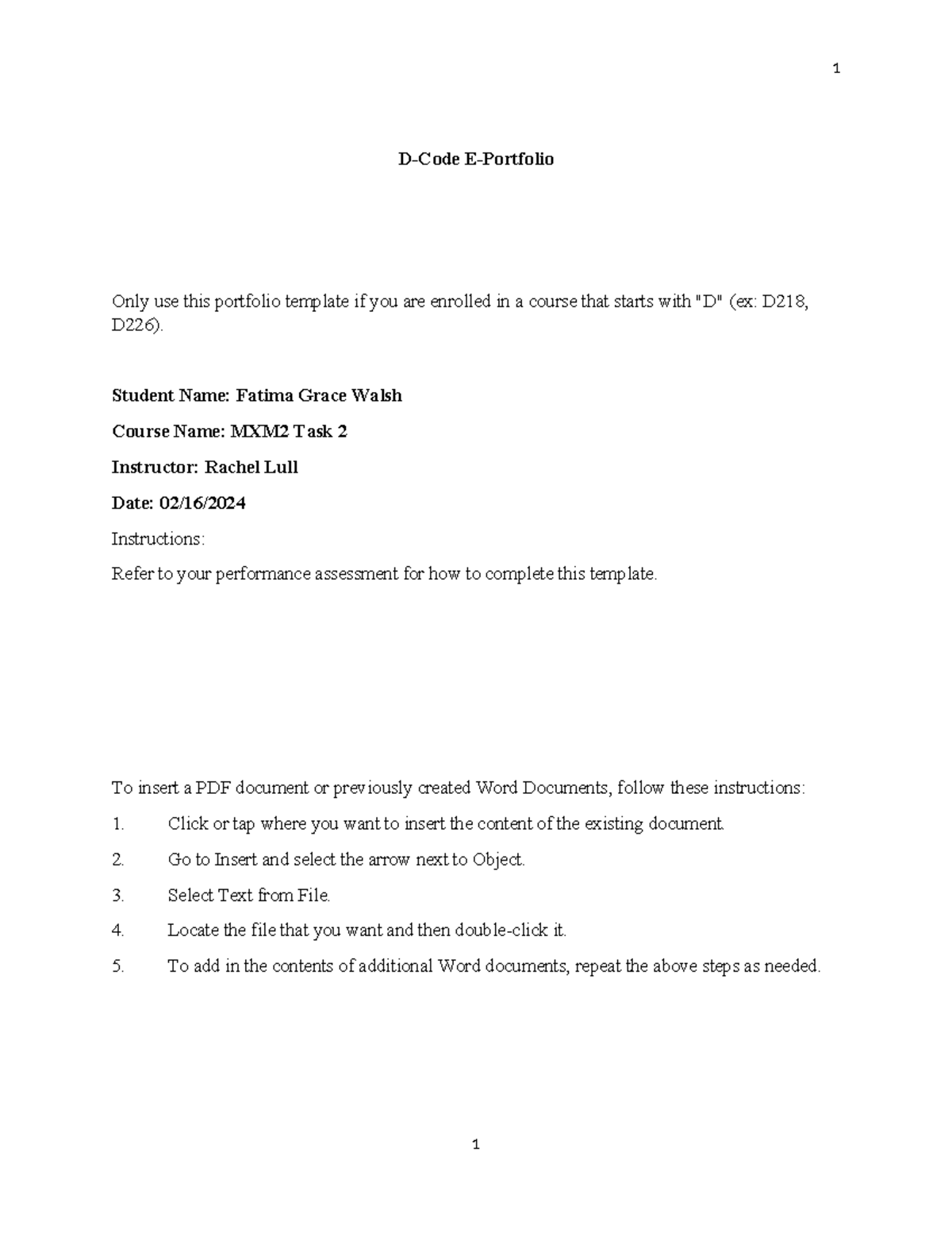 D-Code E-Portfolio: Leadership & Management Skills Reflection - Studocu