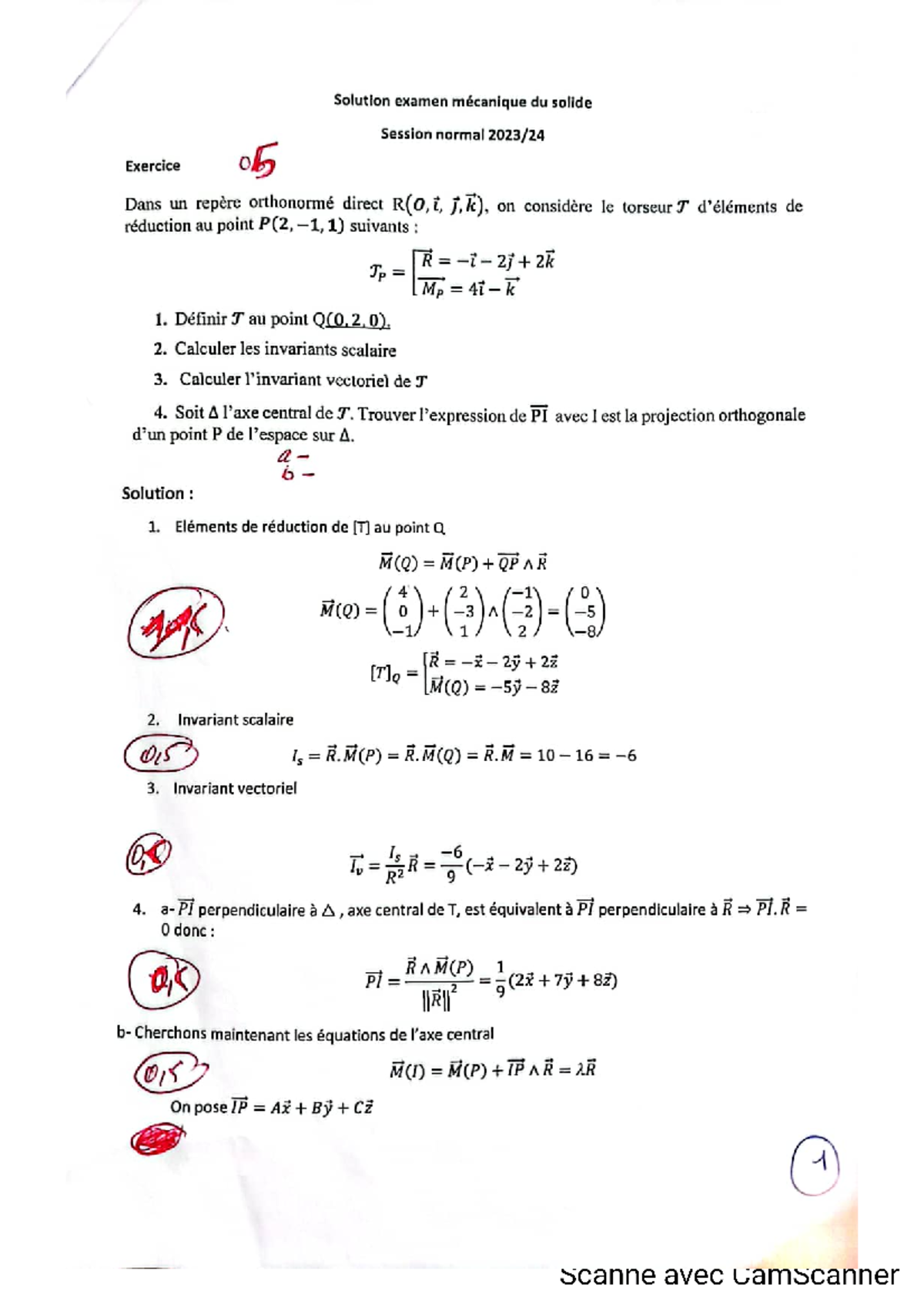 Solution-Examen Mec-Sol-SSN-2023-24 - Solution examen mécanique du ...