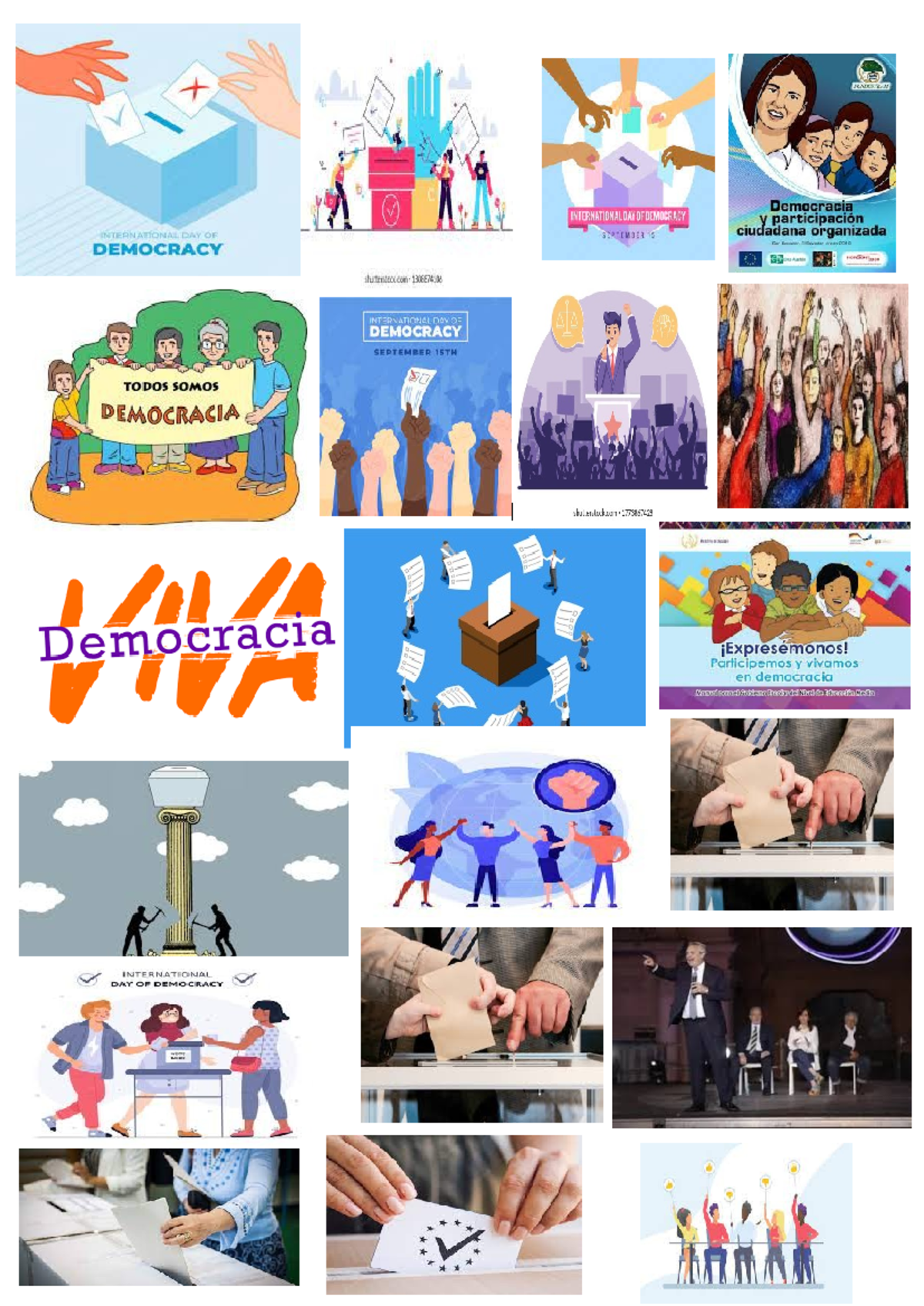 Collage de la democracia - Tributacion nacional - FUNDESTRAM Democracia ...