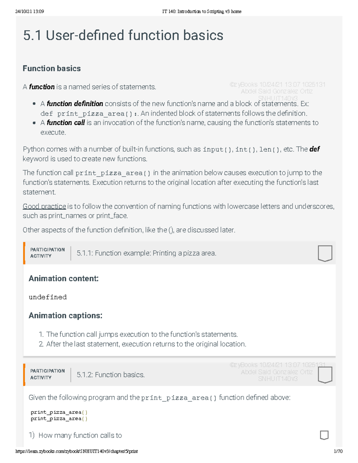 Chapter 5 - Python Programming Concepts and Applications - Studocu