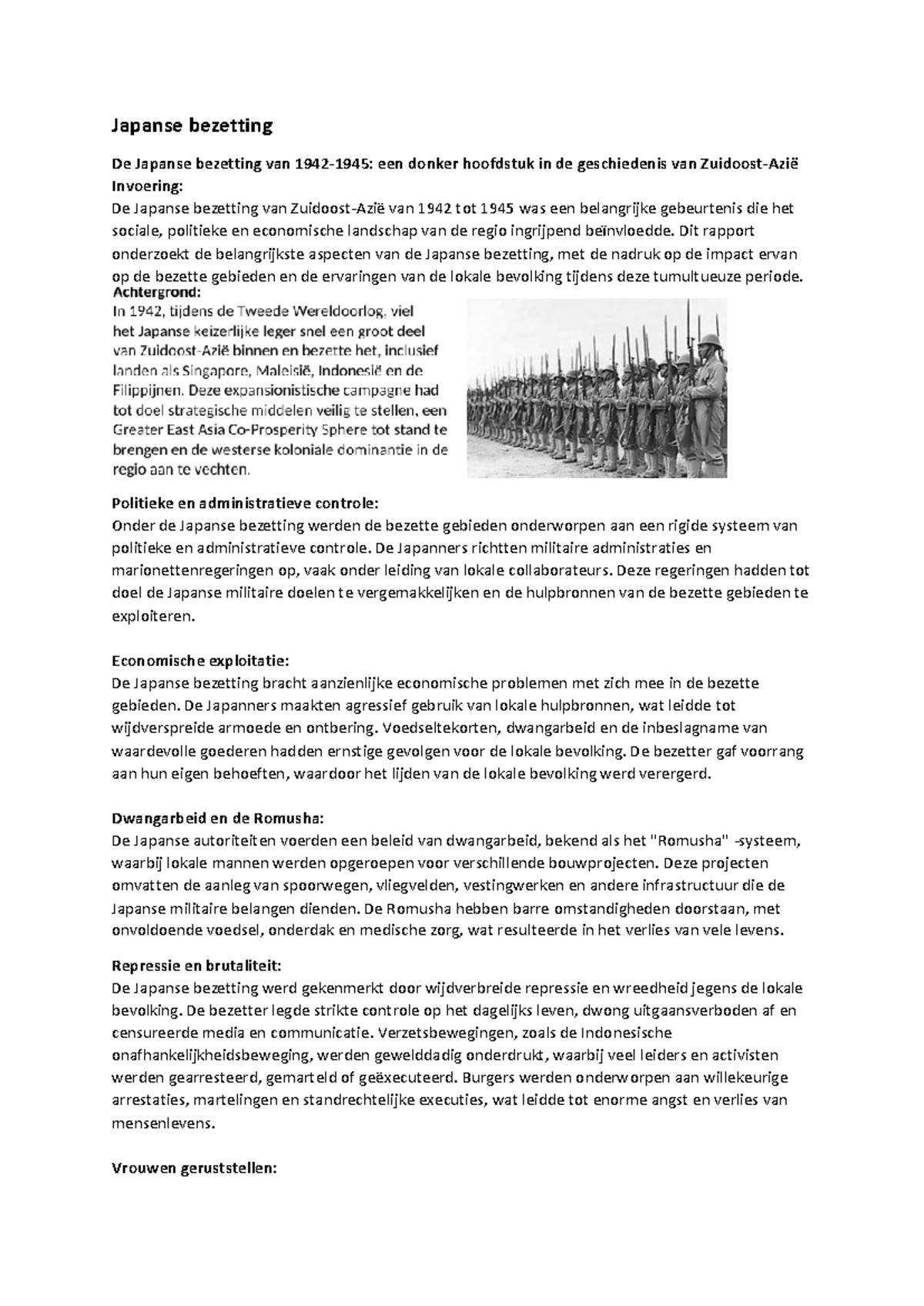 Japanse Bezetting 1942-1945: Impact en Ervaringen in Zuidoost-Azië ...