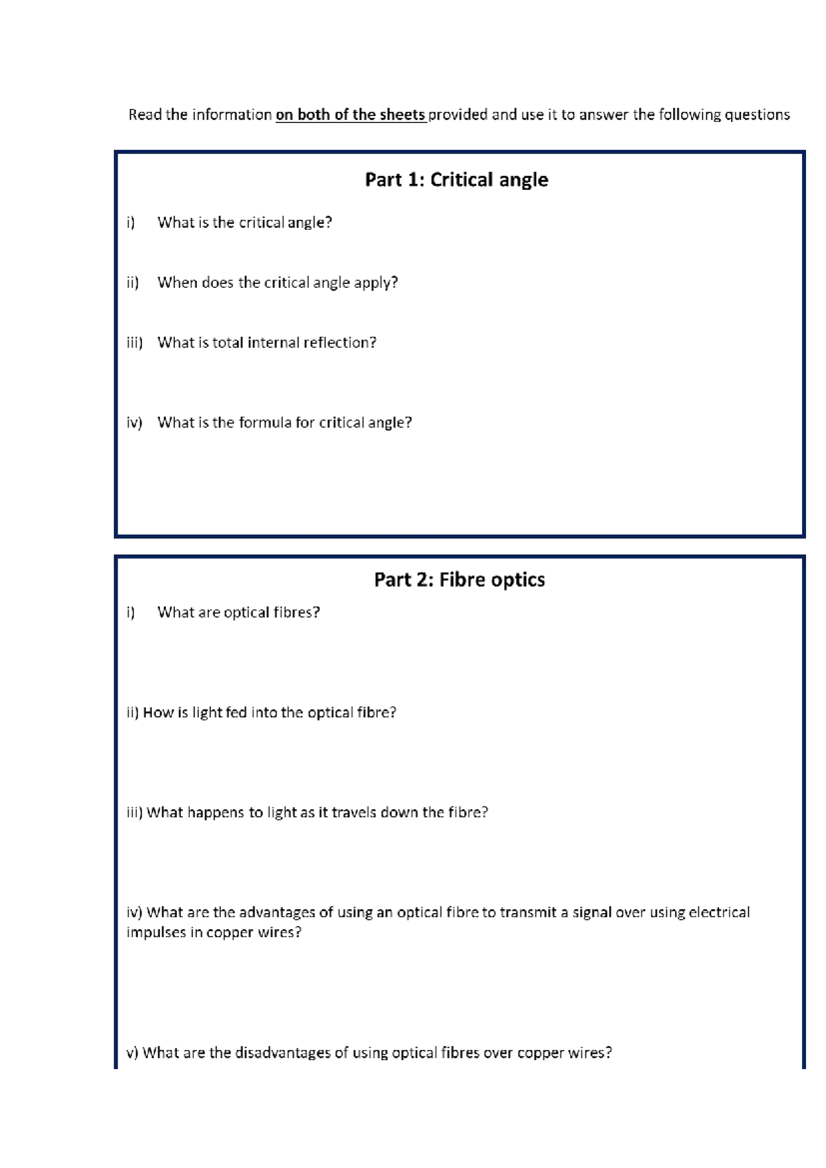 Analogue v Digital lesson workbook and HW - Read the information on ...