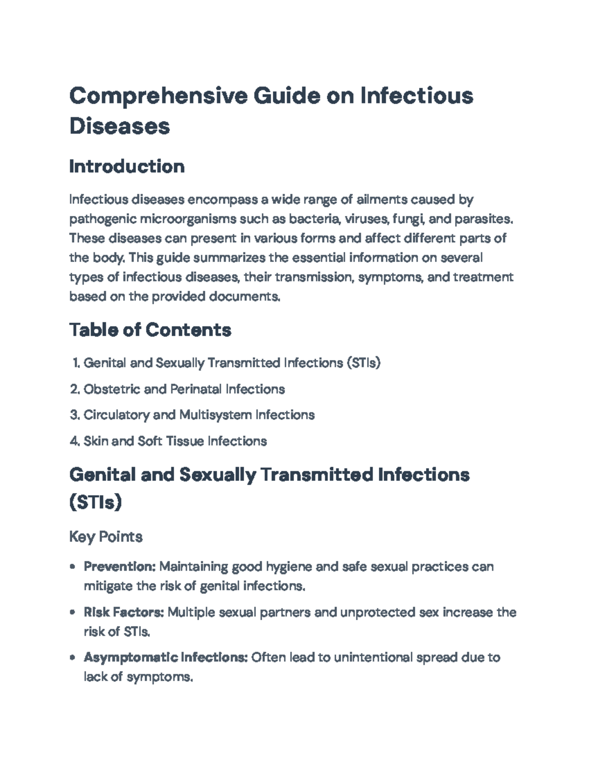 Comprehensive Guide on Infectious Diseases: Types & Treatments (MED101 ...