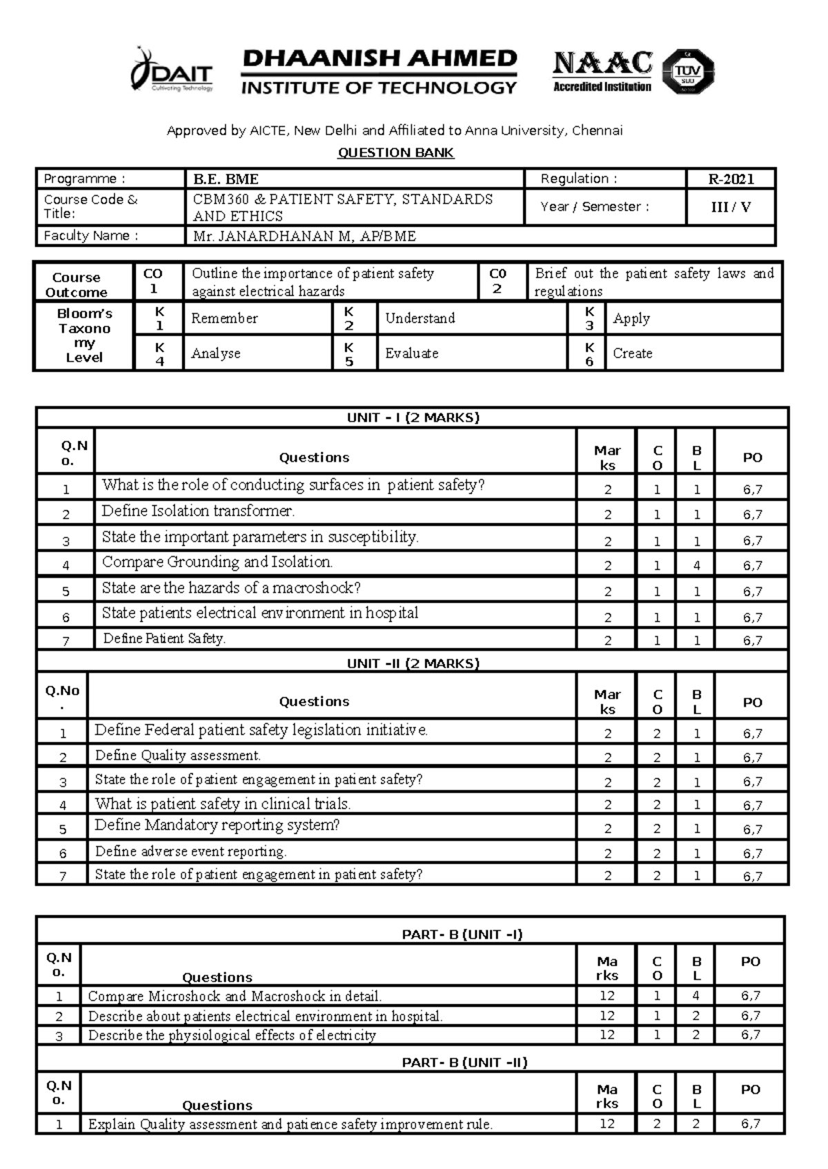 IAT 1 CBM360 Patient Safety Exam Questions and Guidelines - Studocu