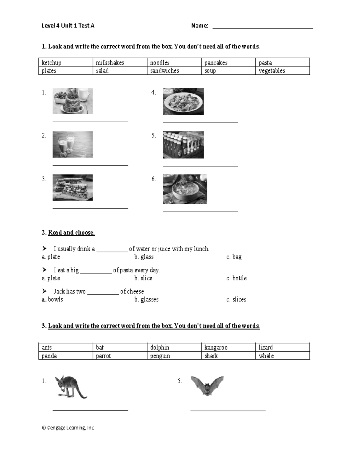 Evaluación Grado 5 - Unit 1 Test A: Vocabulary & Comprehension - Studocu