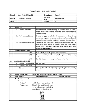 Detailed-Lesson-Plan Valuing - SCHOOL Bicol State College of Applied ...