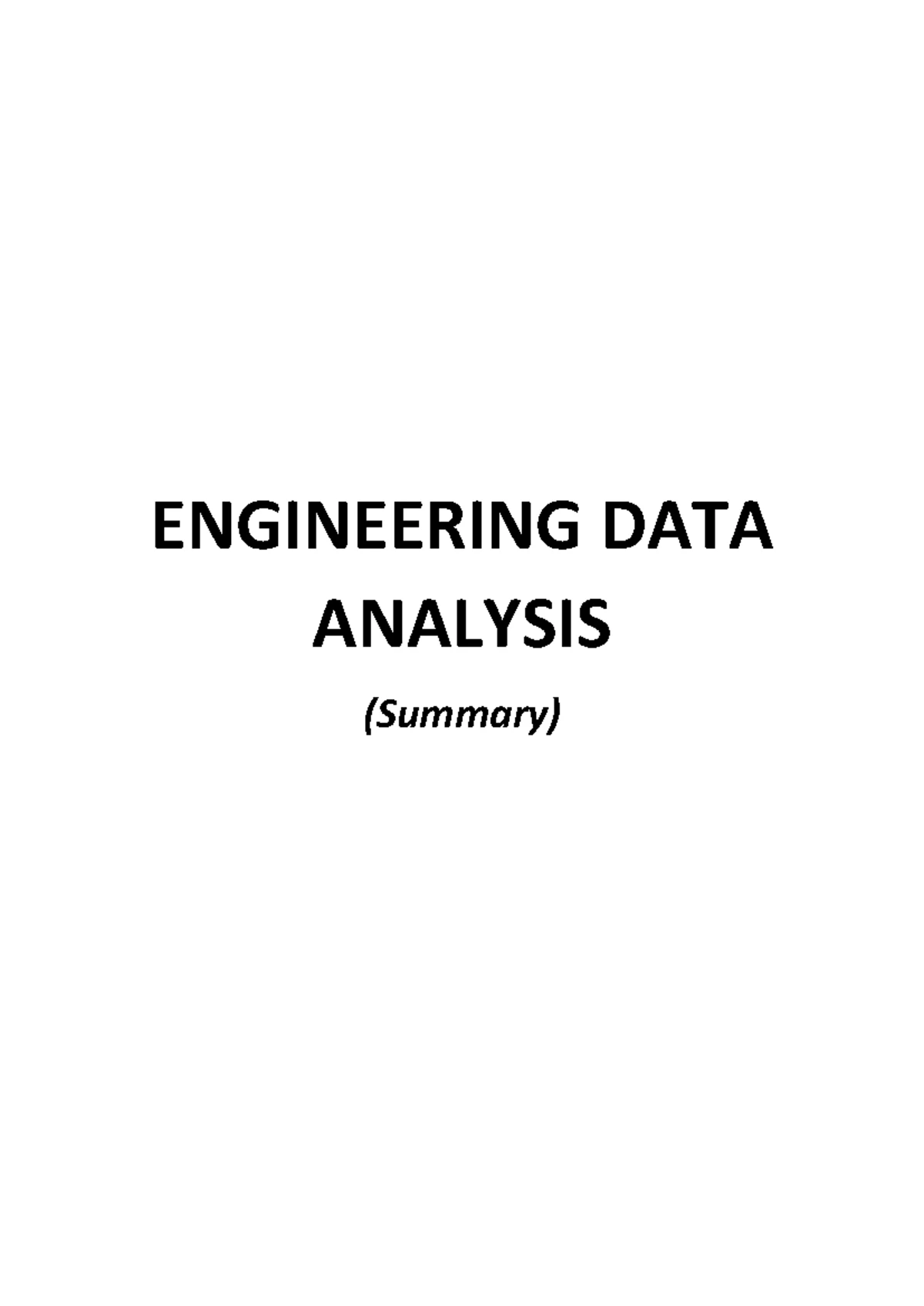 Regression and Correlation - Engineering Data Analysis - TIP - Studocu